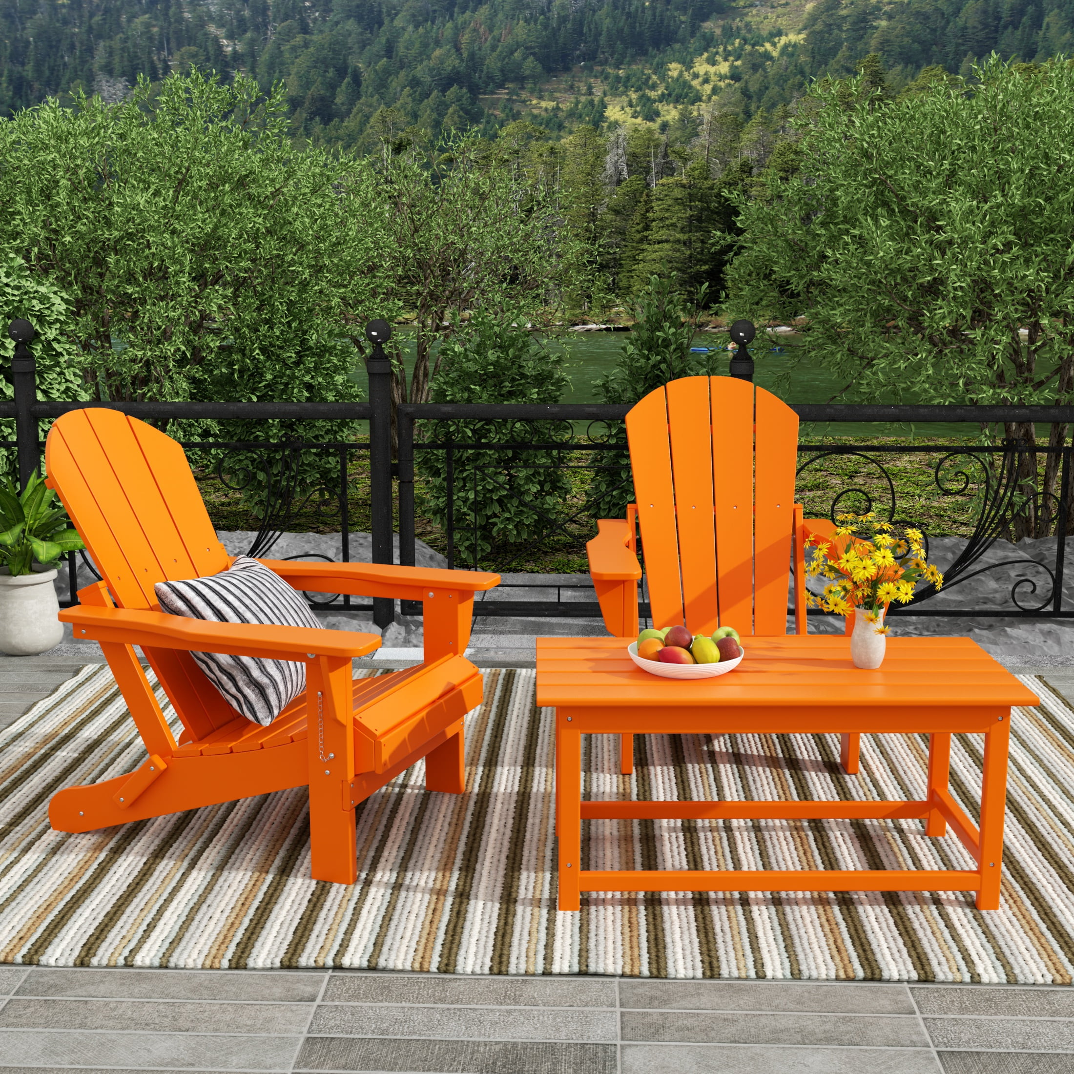 WestinTrends Malibu 3-Pieces Outdoor Patio Furniture Set, All Weather ...