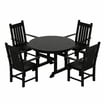 WestinTrends Malibu 5 Piece Outdoor Dining Set, All Weather Poly Lumber ...