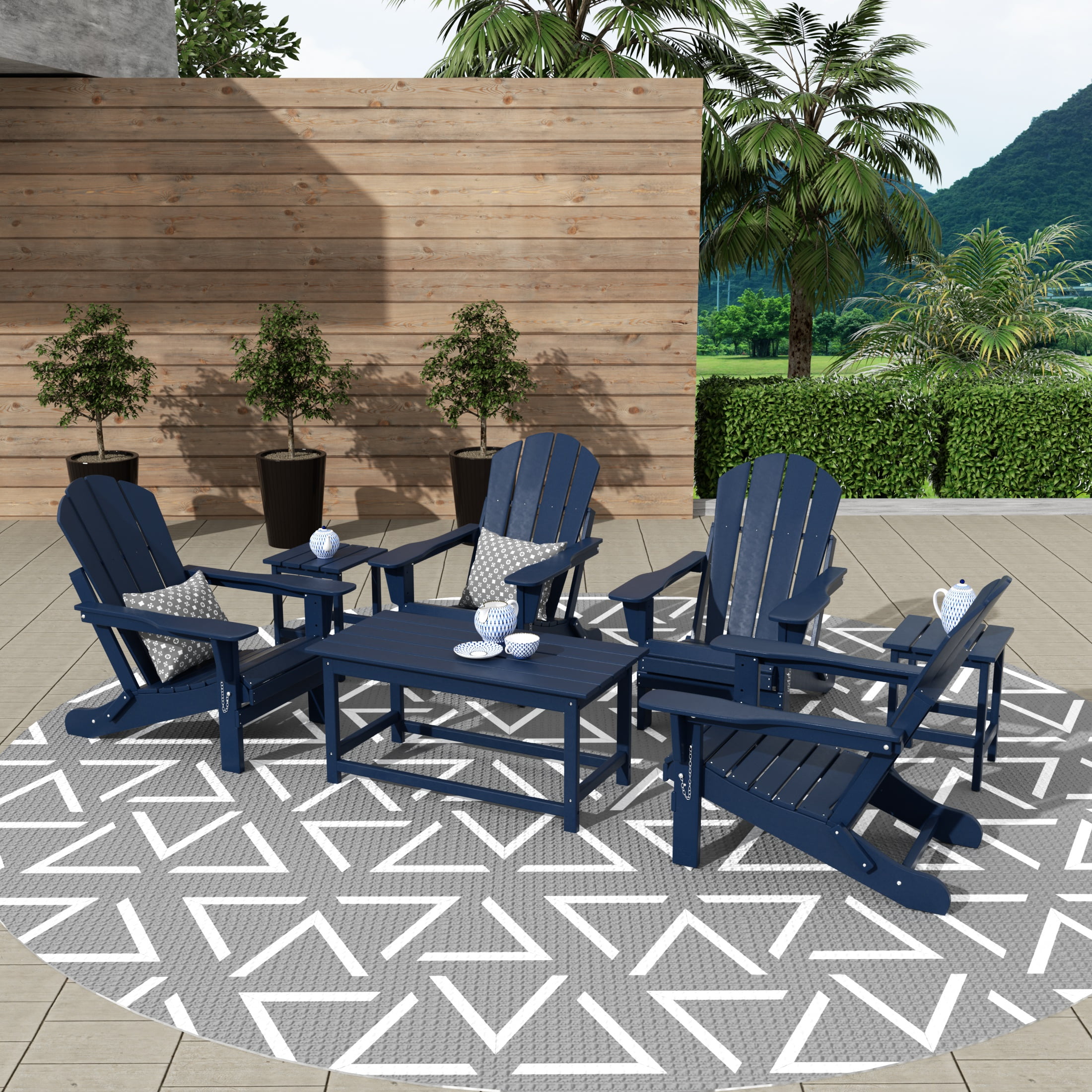 WestinTrends Malibu 7-Pieces Outdoor Patio Furniture Set, All Weather ...