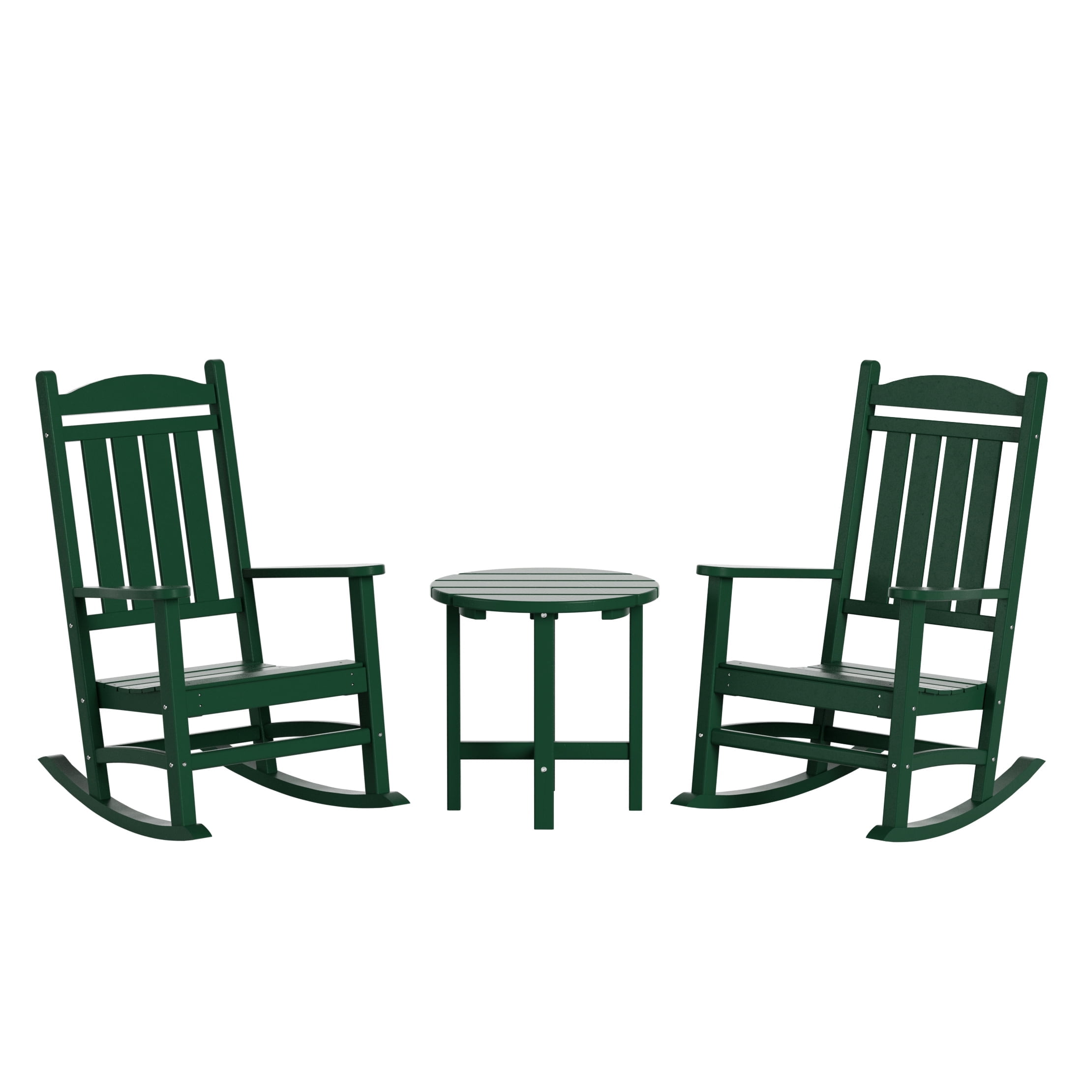 WestinTrends Malibu Classic 3 Piece Polywood Outdoor Rocking Set ...