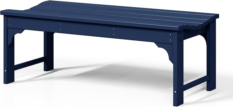 WestinTrends Malibu Outdoor Bench, All Weather Resistant Poly Lumber ...