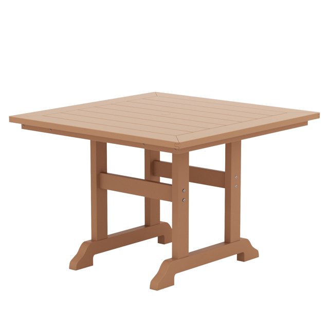 WestinTrends Malibu 43" Teak Outdoor Dining Table, Weather Resistant ...