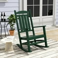WestinTrends Malibu Outdoor Rocking Chair, All Weather Poly Lumber ...