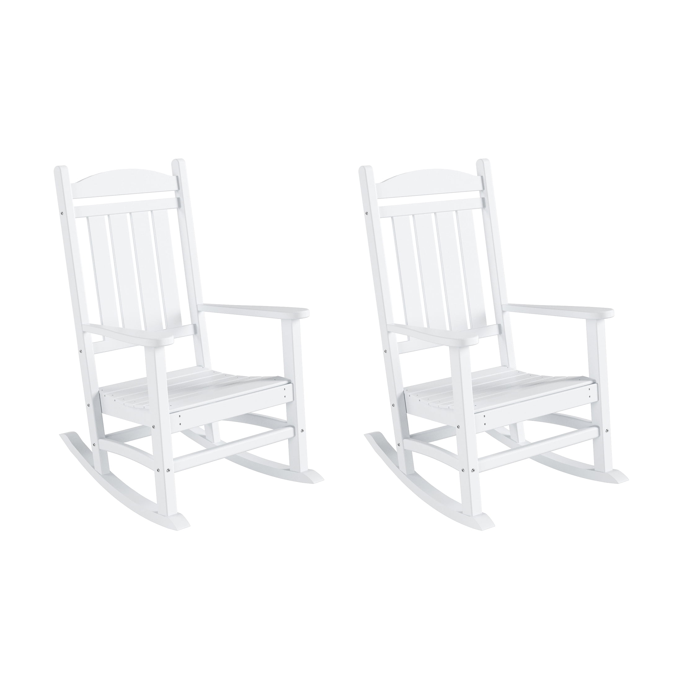 WestinTrends Malibu Outdoors Rocking Chair Set, High-Back, Weather ...