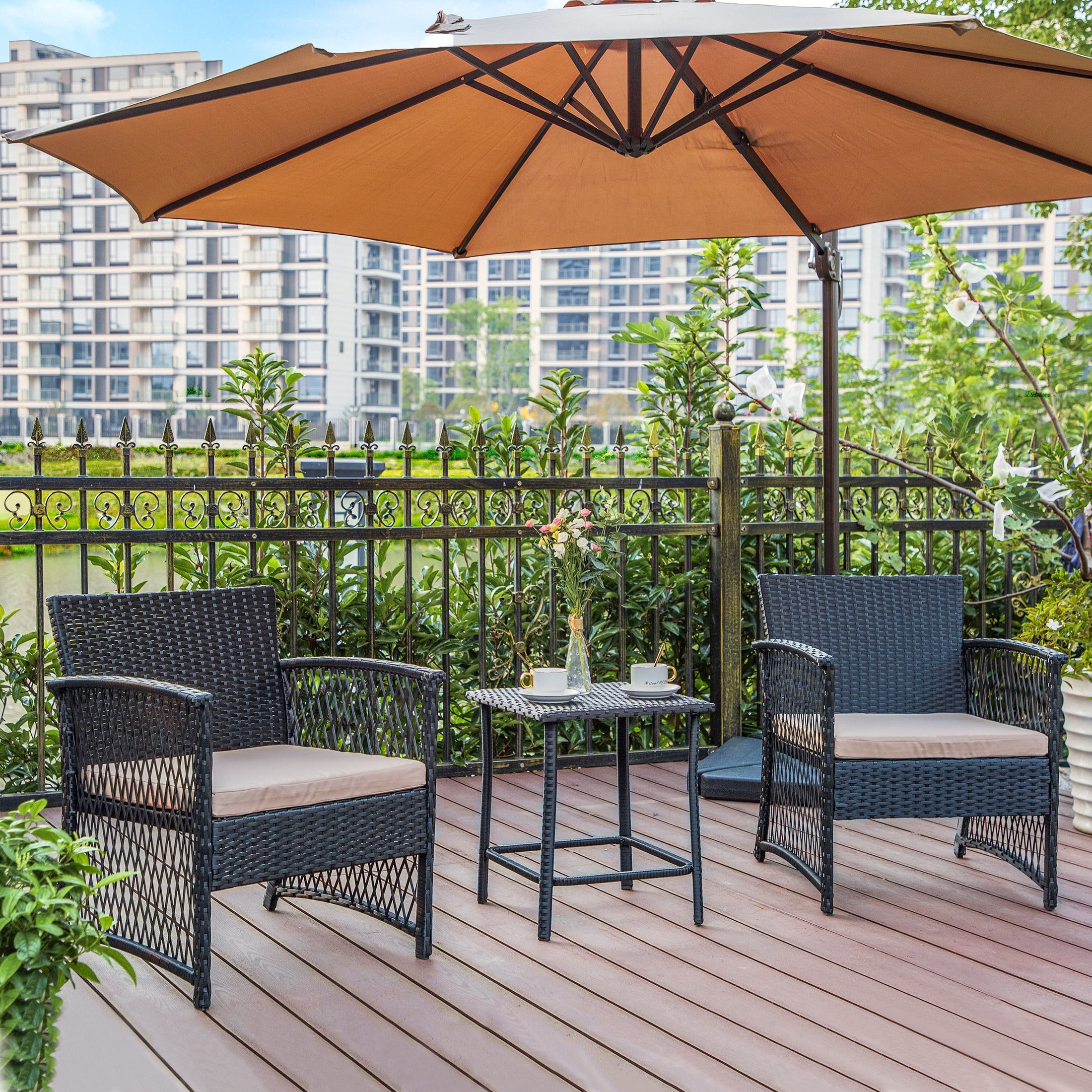 WestinTrends Outdoor Bistro Sets - Patio Furniture Seating - Walmart ...