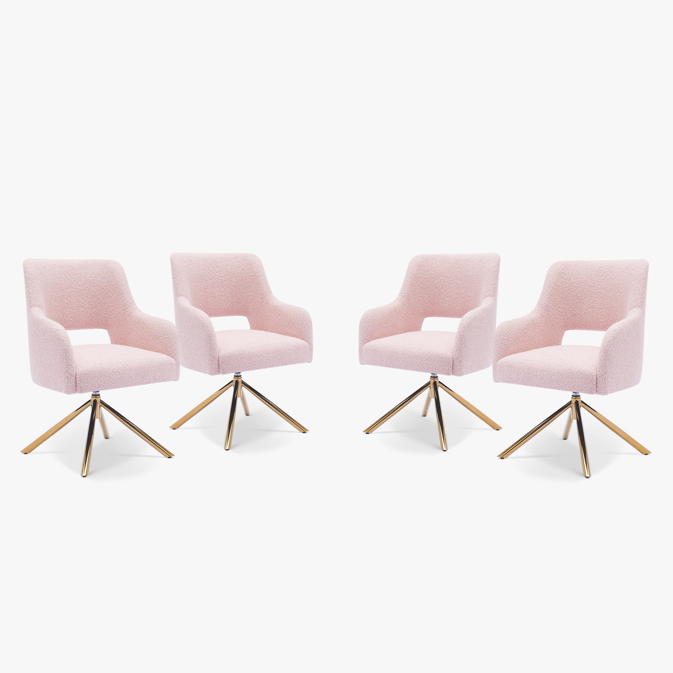 WestinTrends Mid-Century Modern Wide Boucle Swivel Accent Arm Chair ...