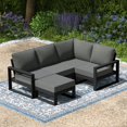 WestinTrends Montara 5-piece Outdoor Sectional Modular Patio Furniture ...