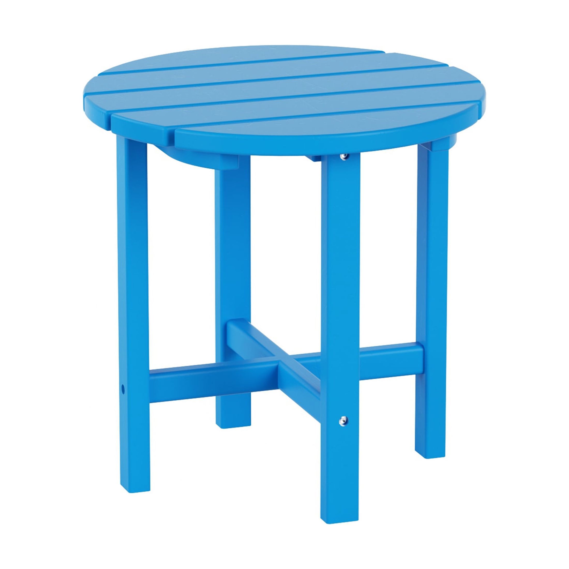 Ariella Outdoor 15" Iron Side Table, Blue - Walmart.com
