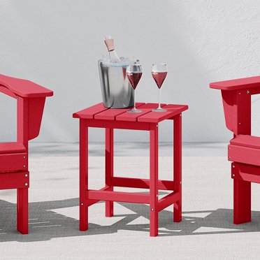Free Shipping! Casafield Outdoor Adirondack Cedar Wood Side Table with ...