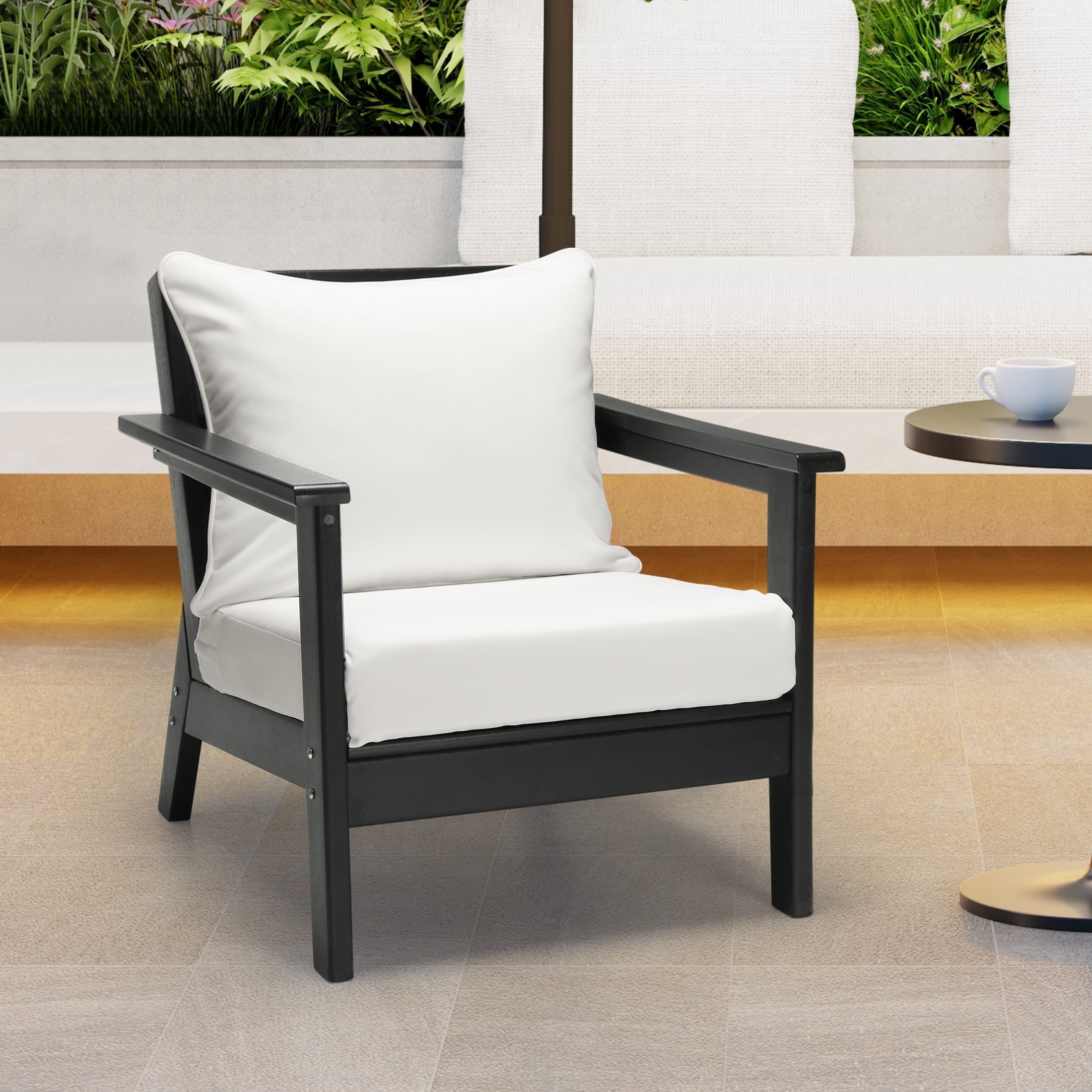 WestinTrends Solace Water Resistant Outdoor 2-Piece Deep Set Patio Seat ...