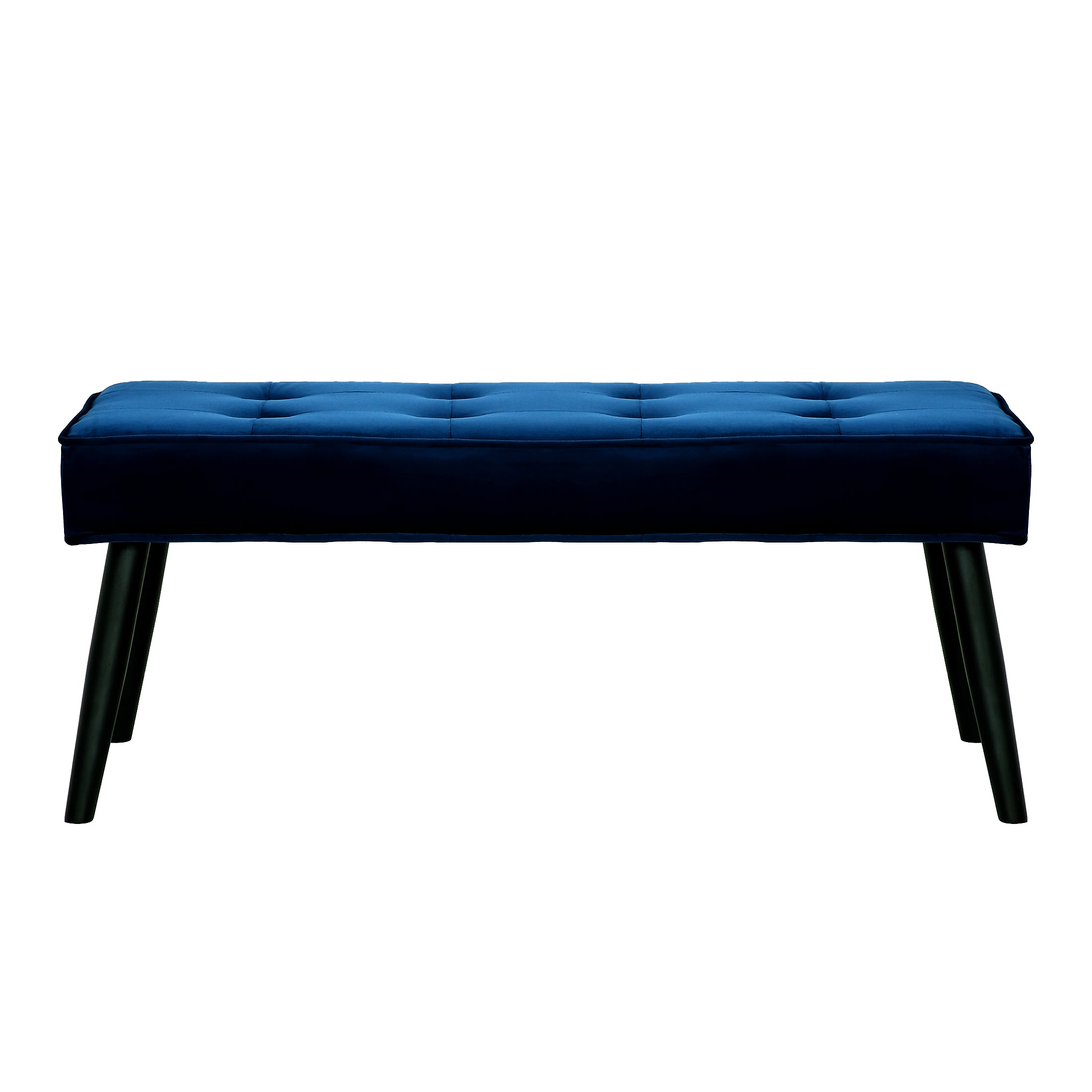 WestinTrends Velvet Tufted Bedroom Bench for Living Room & Entryway ...