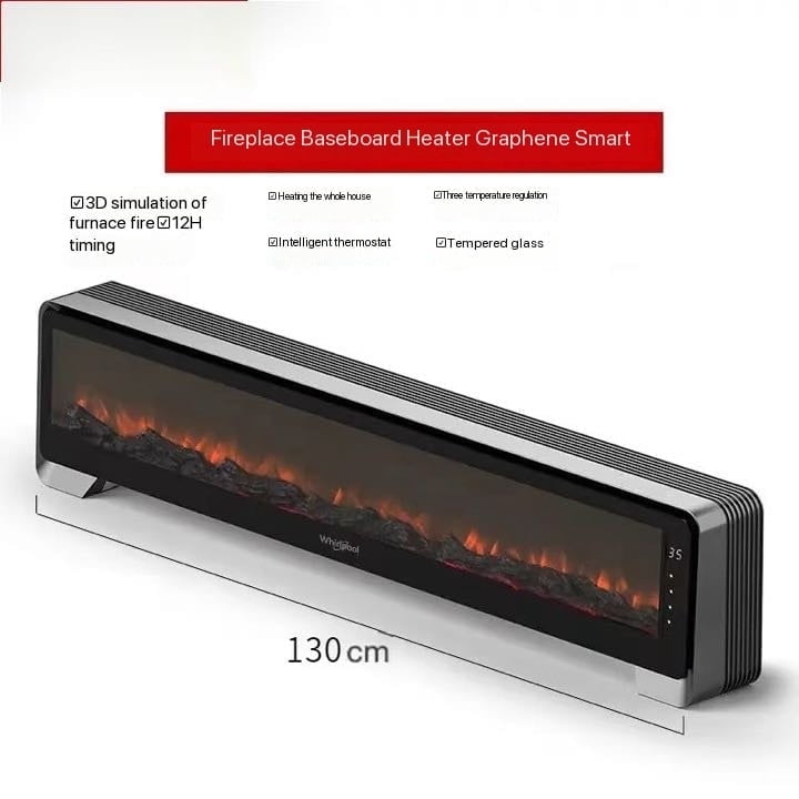 WestingHouse/Whirlpool 51" Electric Fireplace, Graphene Electric Heater ...