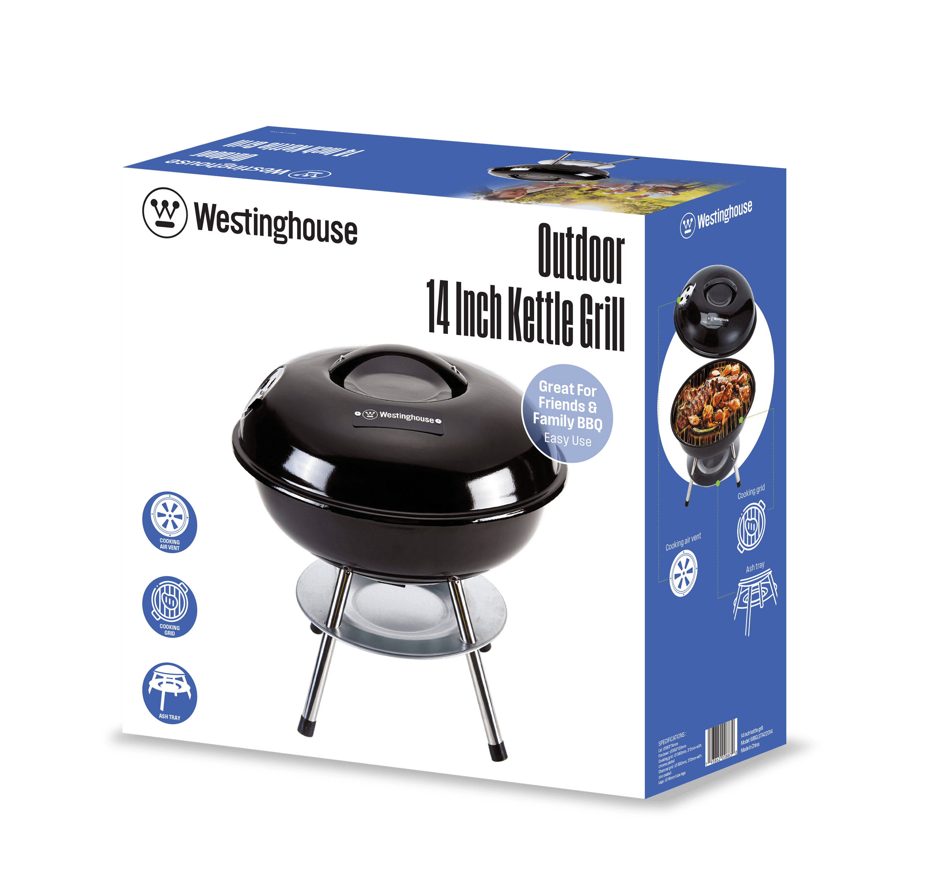 Westinghouse - 14in Kettle Grill - Walmart.com