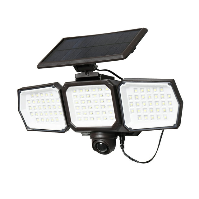 Westinghouse 2000 Lumen LED Triple Head Solar Security Light, Motion ...