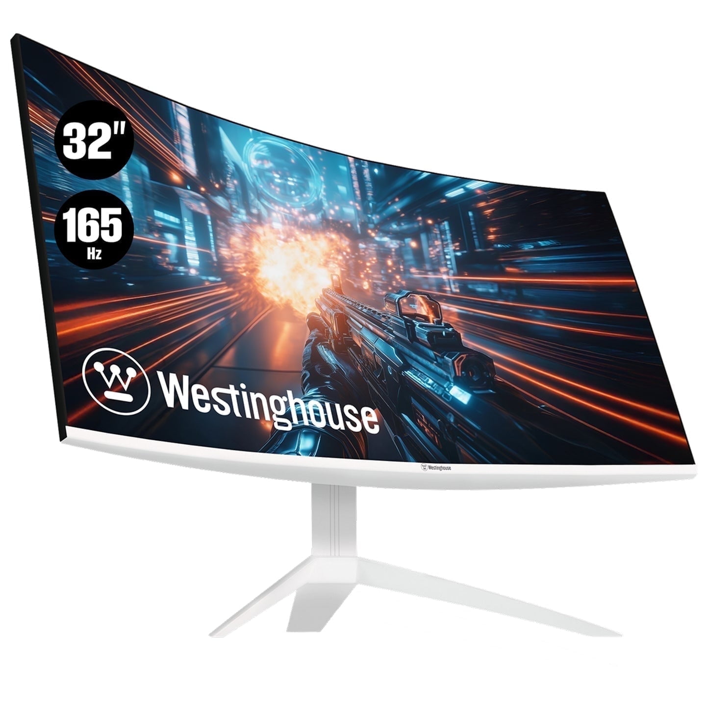 Westinghouse 32" Curved Gaming Monitor 1080p FHD 165Hz 1MS, AMD ...