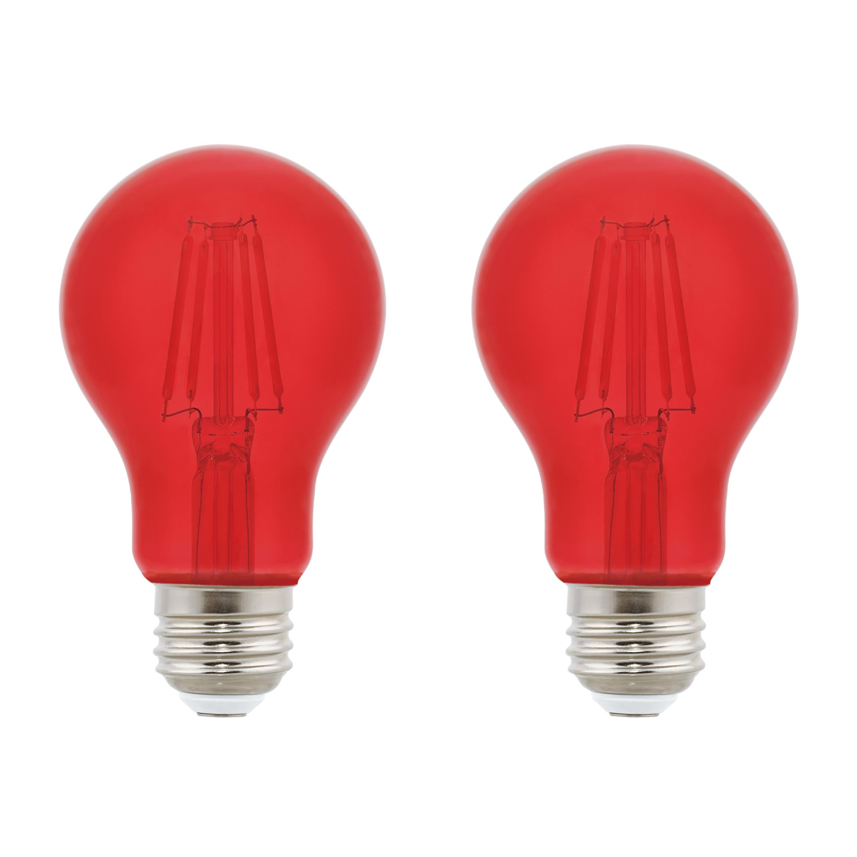 Westinghouse 4.5 Watt (40 Watt Equivalent) Red A19 Omni Filament LED ...