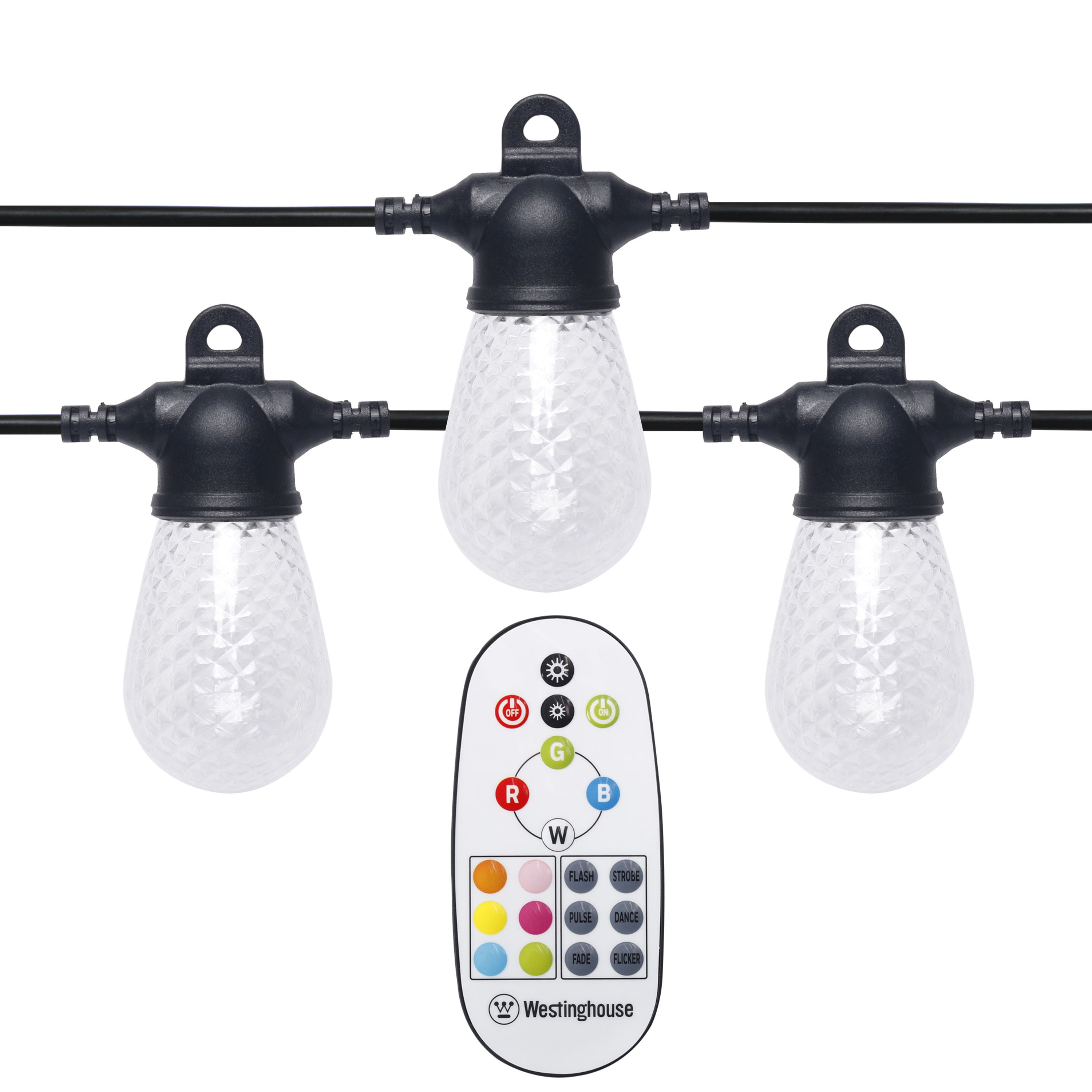 Westinghouse 48' Color Change Solar String Lights with Remote - Walmart.com