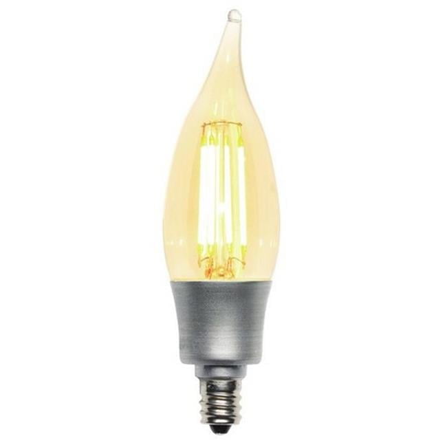 Westinghouse 513200 5 watt CA10 Dimmable Filament LED Light Bulb, Amber ...