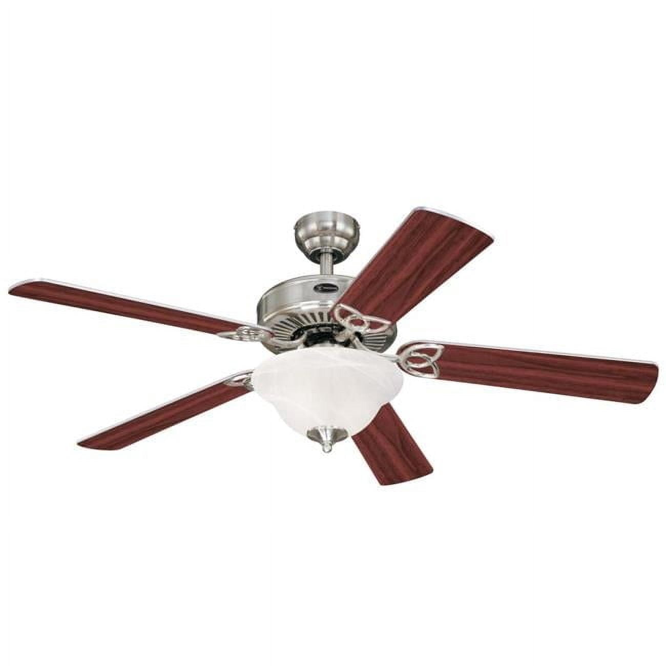 Westinghouse 52 in. Ceiling Fan with LED Light Fixture Brushed Nickel ...
