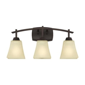 Westinghouse White 2 lights Incandescent Bathroom Channel Fixture Wall ...