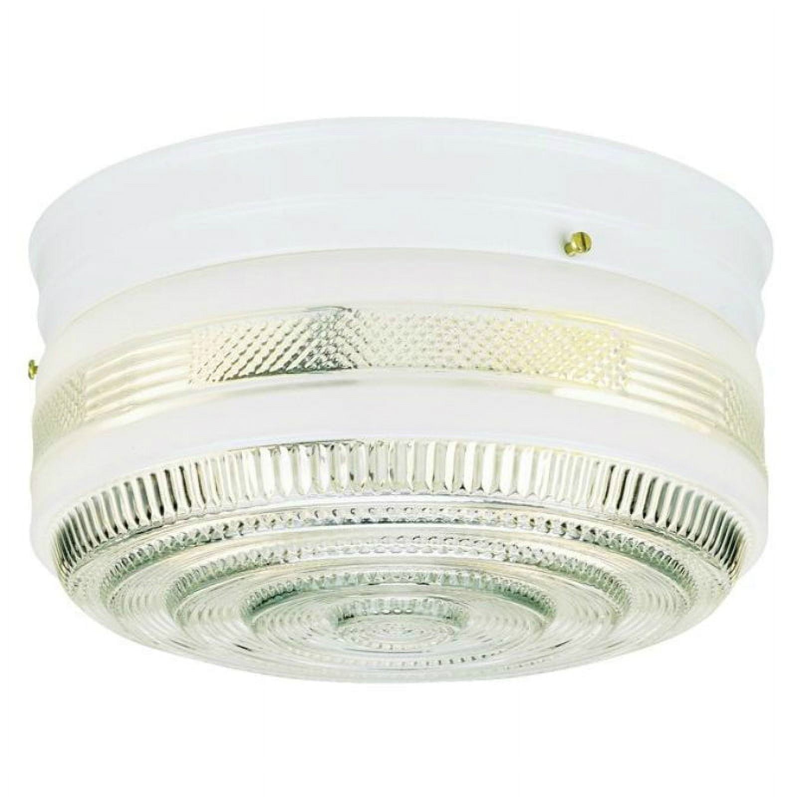 Westinghouse 66238 Two-Light Indoor Flush-Mount Ceiling Fixture, White ...