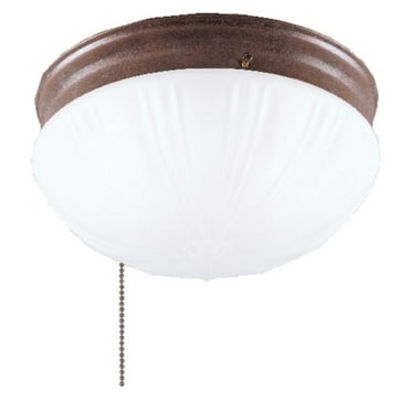 Modern 2 Light White Steel Semi-Flush Low Profile Ceiling Light Fixture ...