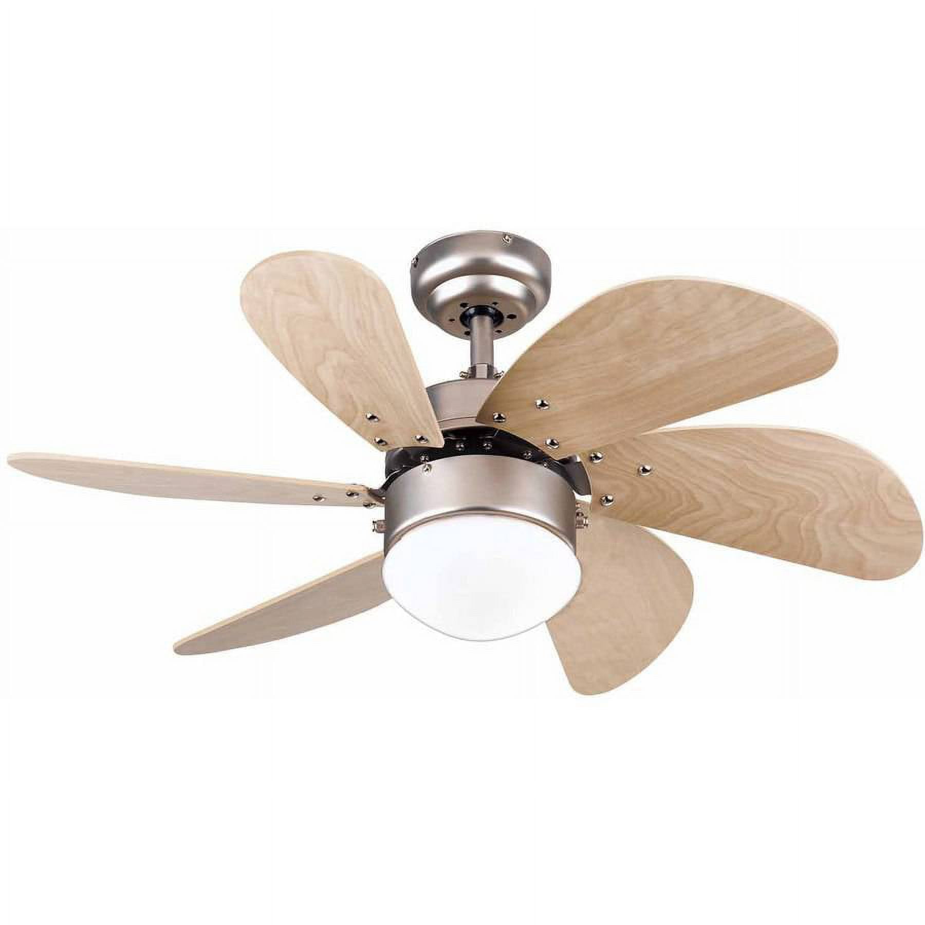 Westinghouse 7814465 30" Brushed Aluminum Turbo Swirl Ceiling Fan ...
