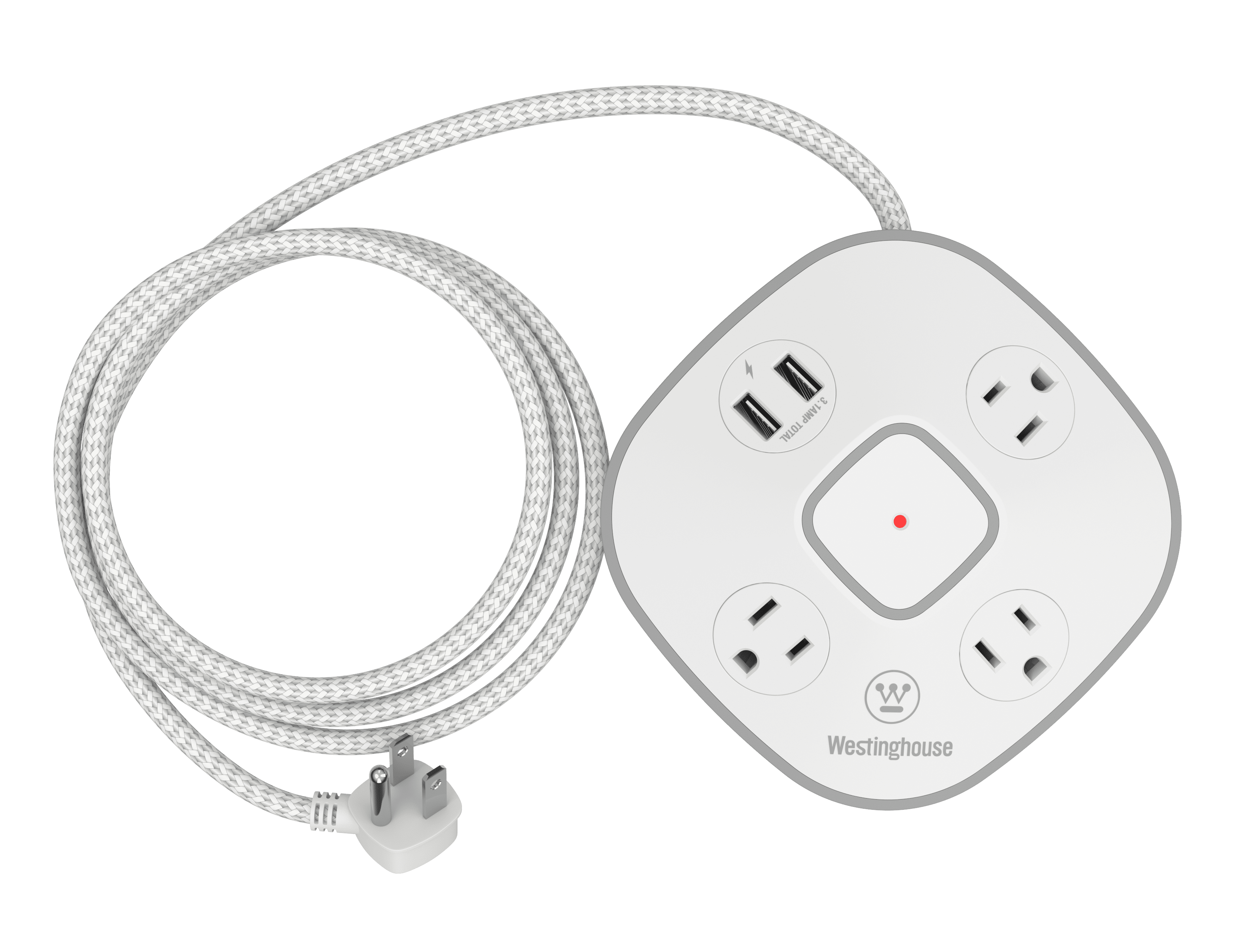 Westinghouse 90466 Desktop Power Table TOP USB Station, White - Walmart.com