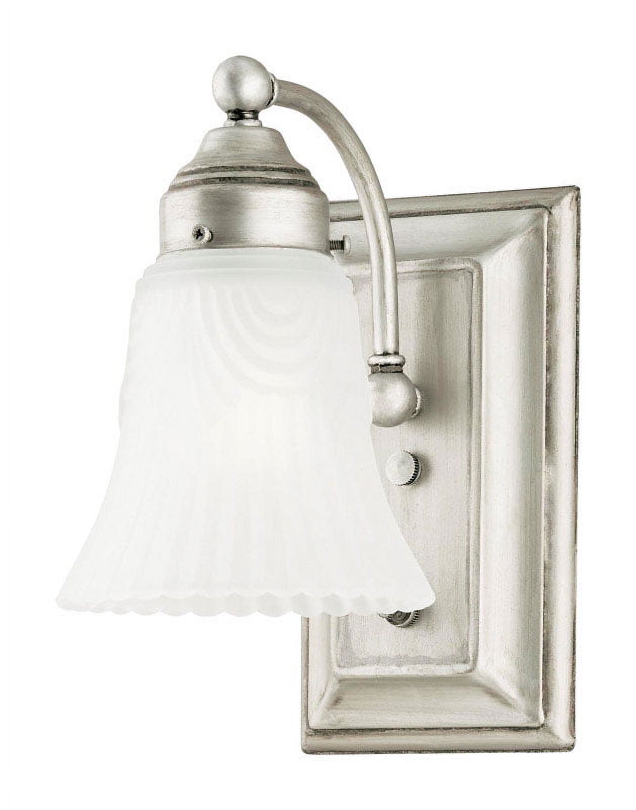 Westinghouse Antique Pewter White 1 lights Wall Sconce - Walmart.com