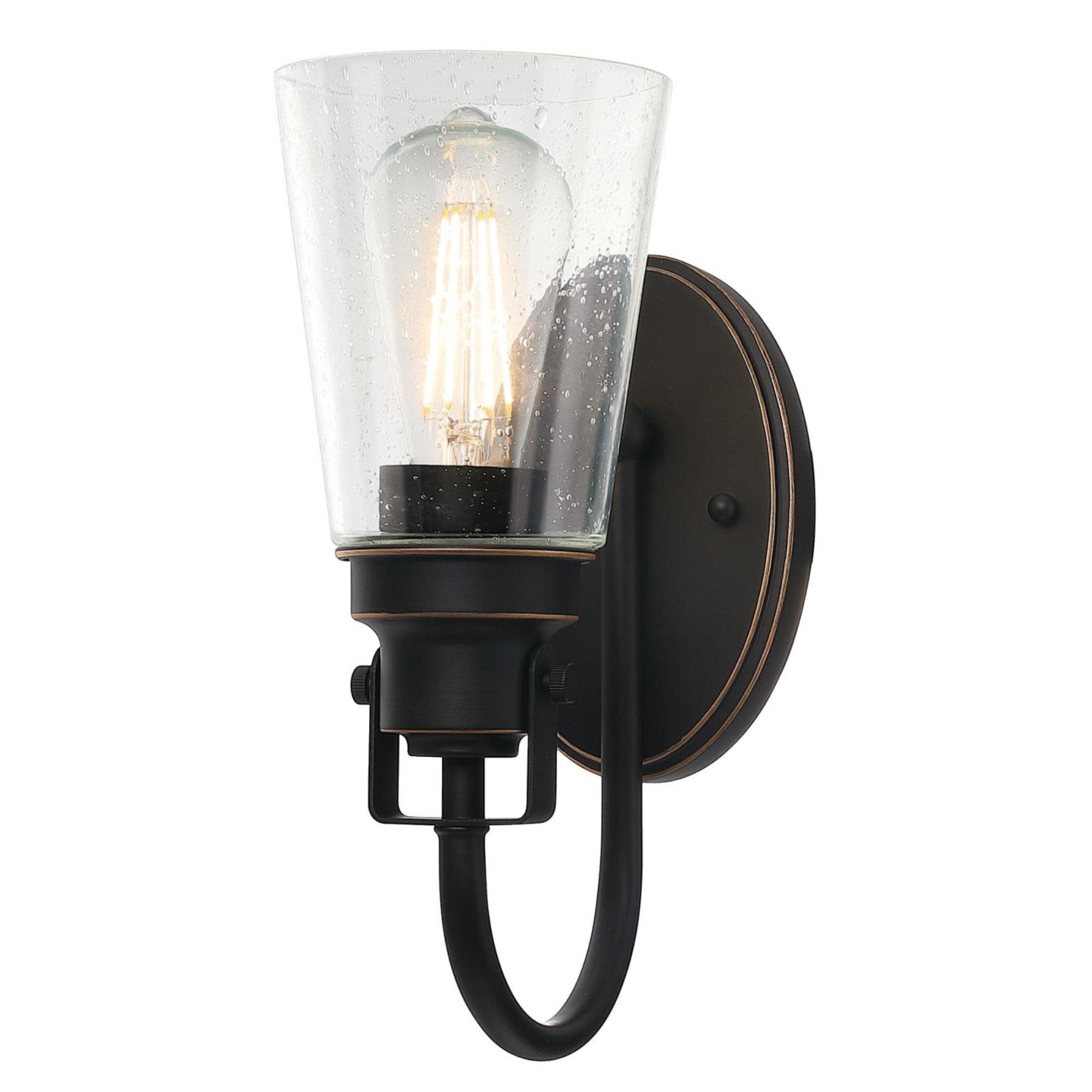 Westinghouse Ashton 1 Light Wall Fixture Oil Rubbed Bronze Finish with ...