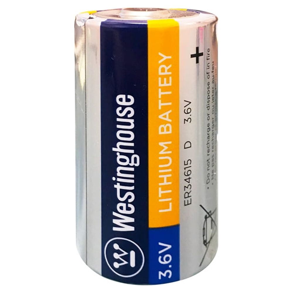Westinghouse ER34615 D Size, 3.6V 19000mAh (Non-Rechargeable) Li-Socl2 ...