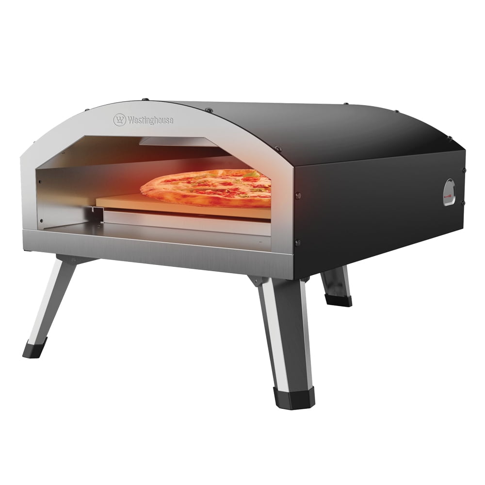 Westinghouse 12" Indoor/Outdoor Double Wall Electric Pizza Oven - Black ...