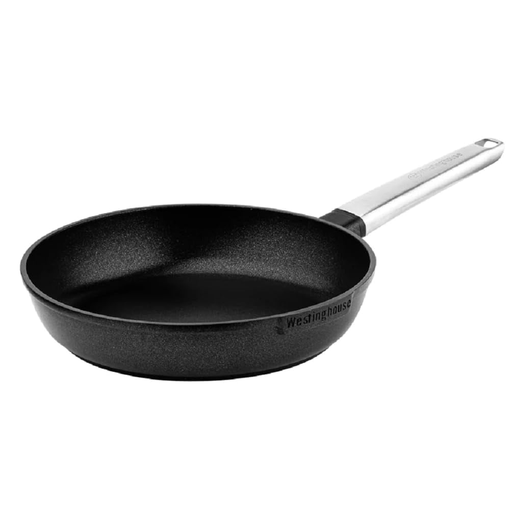 Westinghouse Fry Pan, 12 Inches, Black, Cast aluminum, Kitchen, Kitchen ...