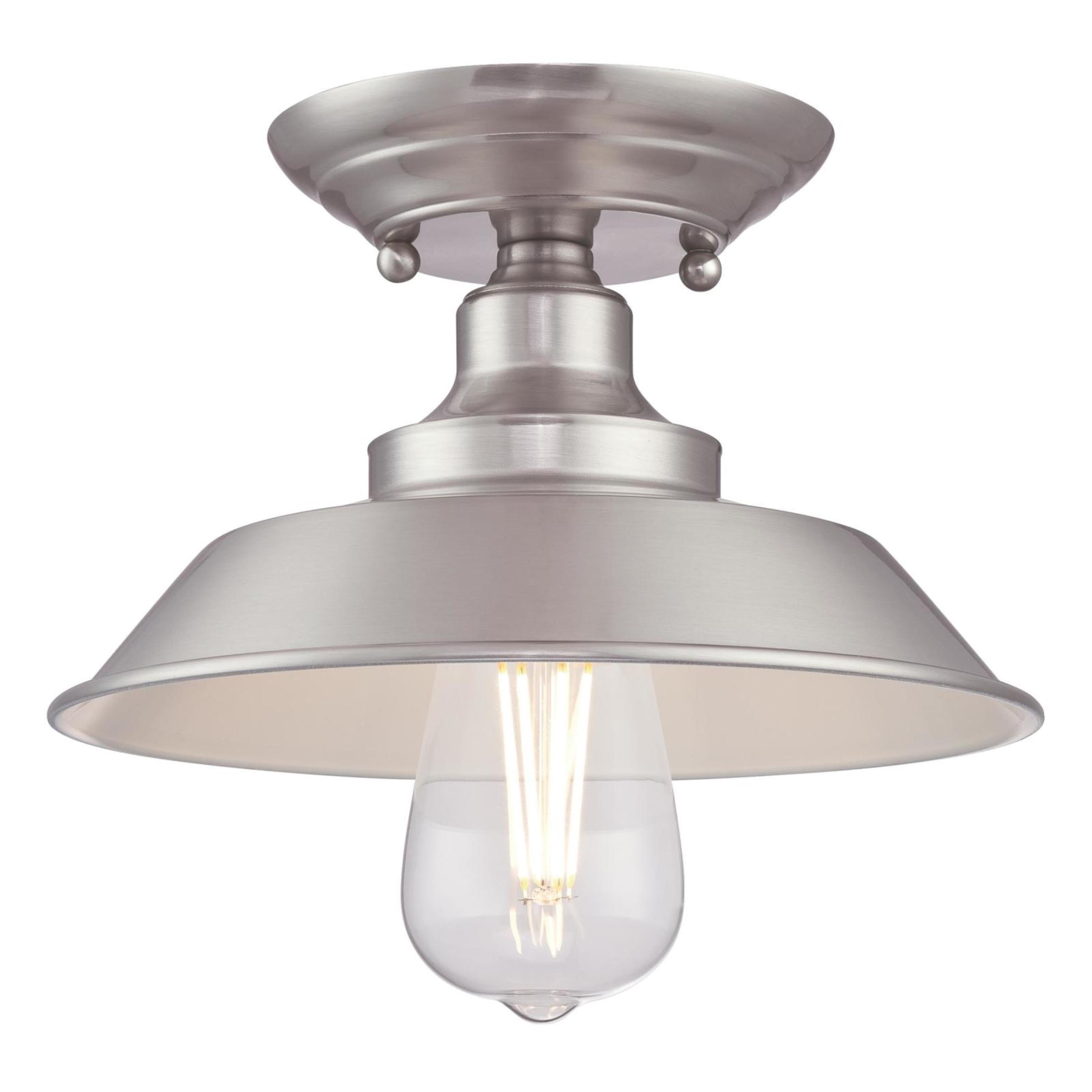 Westinghouse Lighting Iron Hill 9-Inch, One-Light Indoor Semi-Flush ...