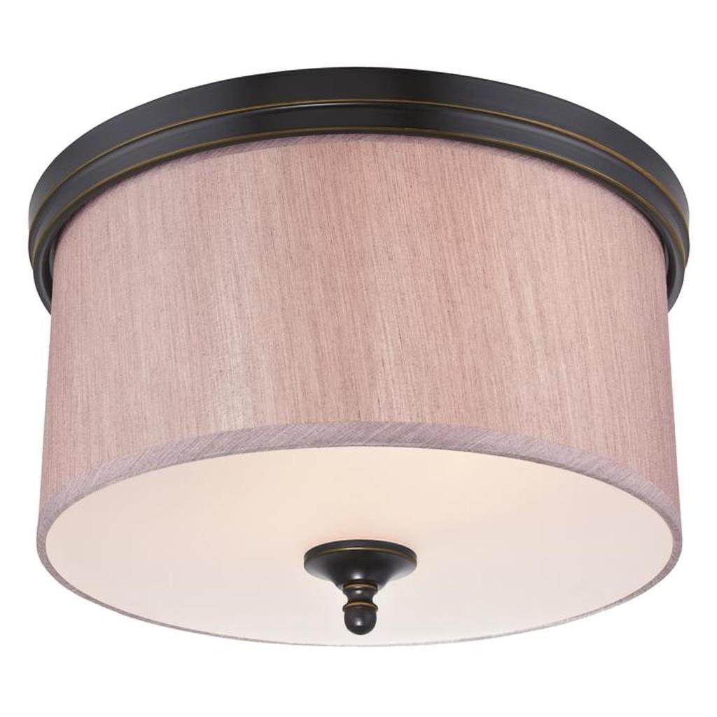 Westinghouse Packard Two-Light Indoor Flush Ceiling Fixture, Amber ...