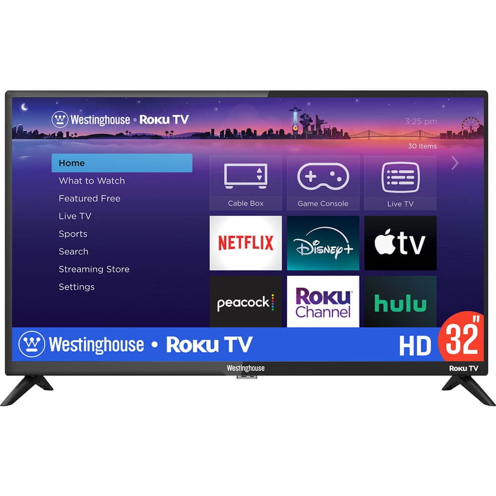 Westinghouse WR32HE2520 32 inch Class 720P LED HD TV Smart Roku TV ...