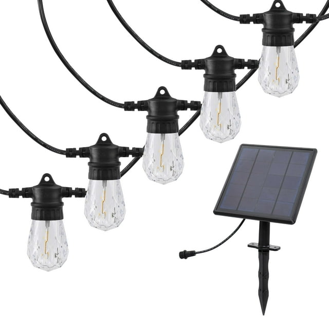 Westinghouse Solar Powered Outdoor String Light Set, Vintage Warm White ...
