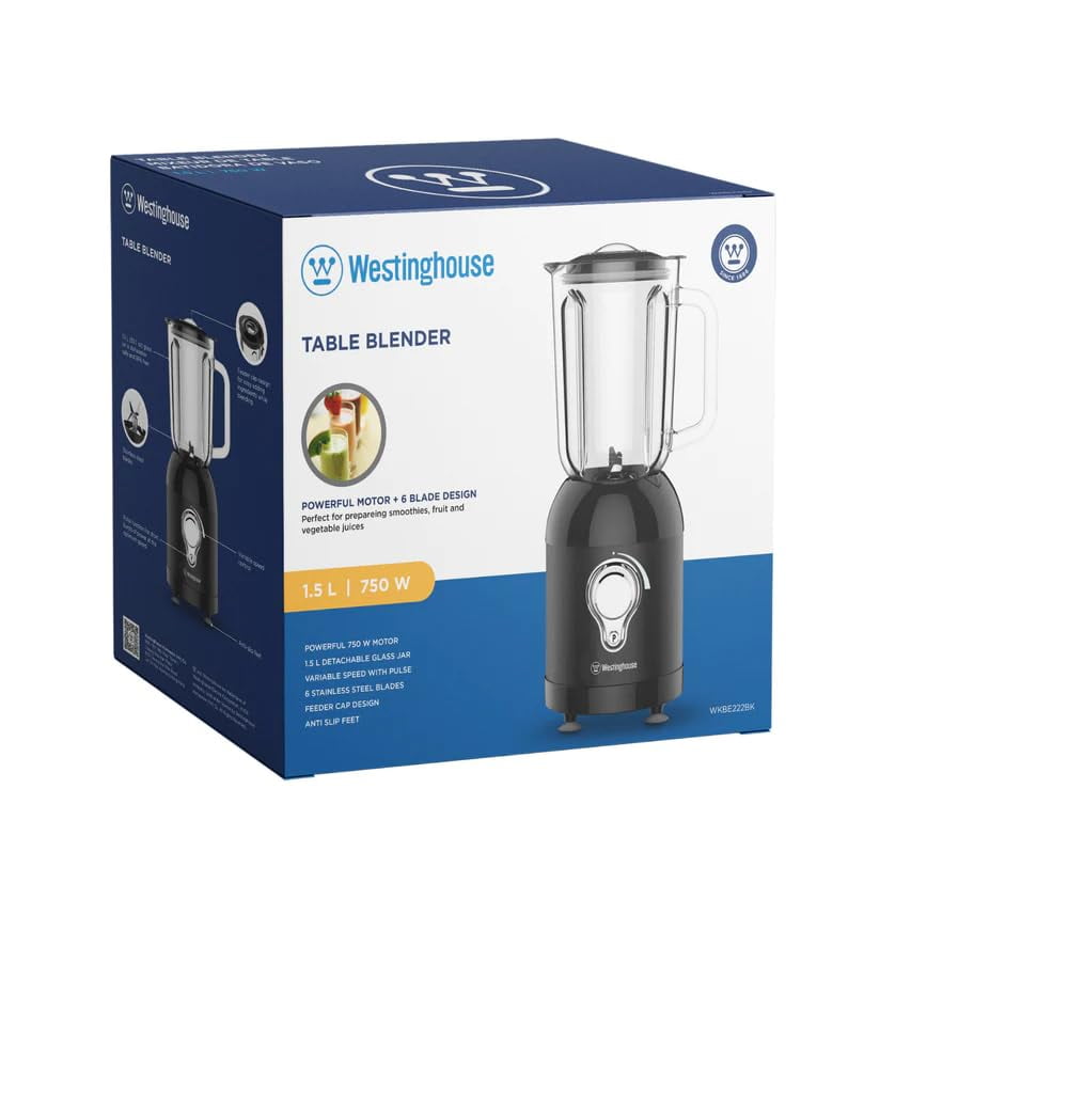 Westinghouse Table Blender, 1.5 Liters, Black, Kitchen, Kitchen ...