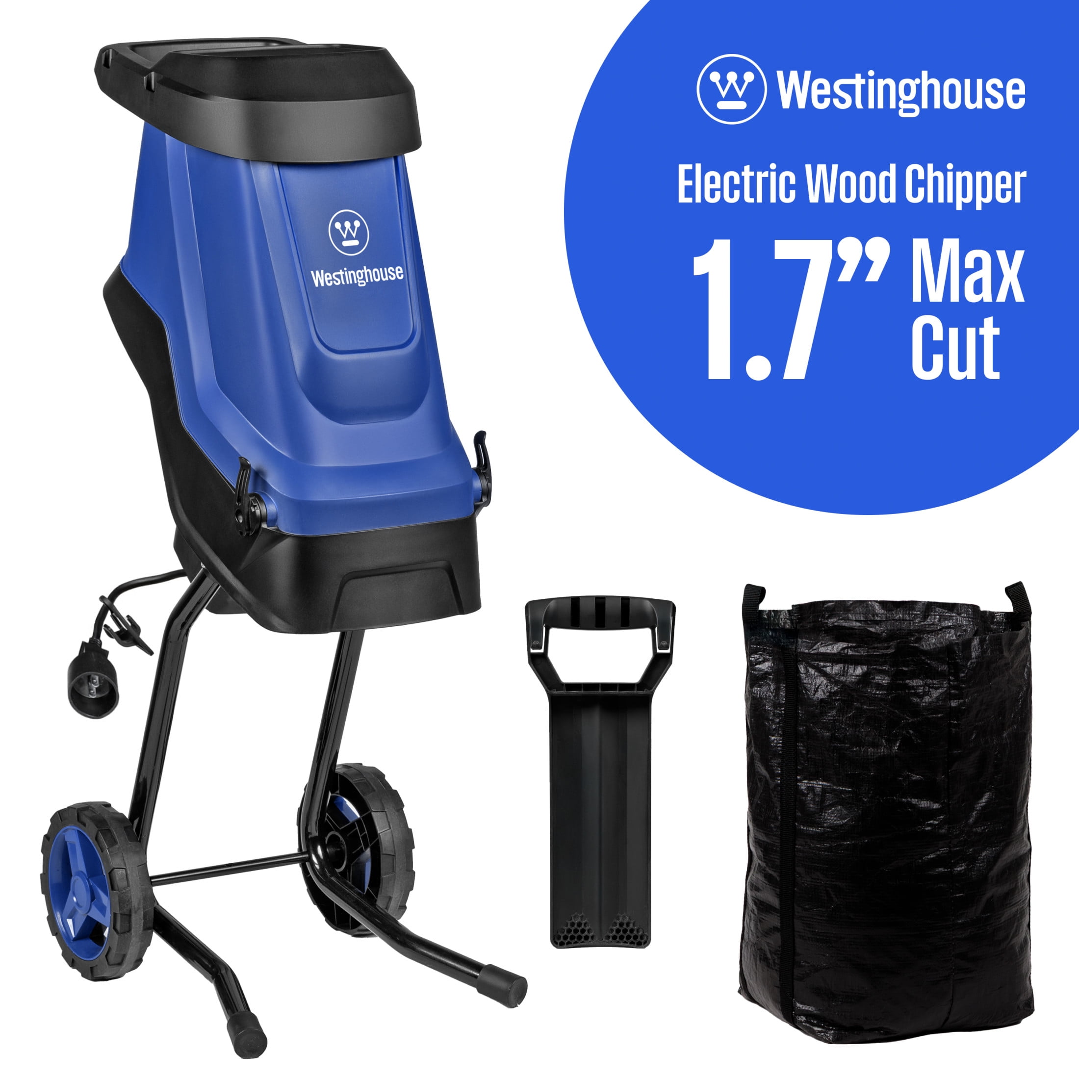 Westinghouse W1.7WCAC 1.7-Inch 15 Amp Corded Electric Mulcher Chipper ...