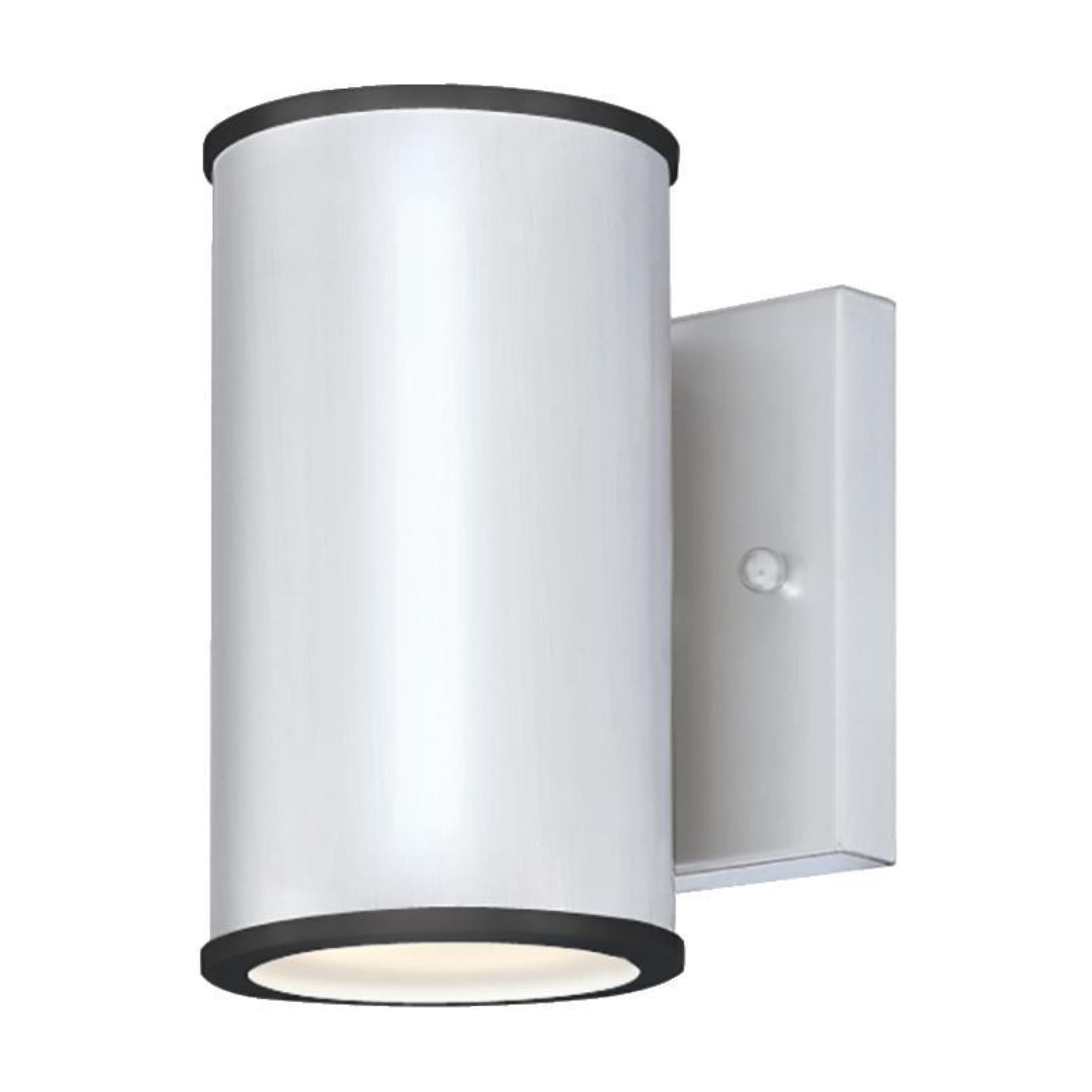 Westinghouse LED Outdoor Wall Light, Dimmable Cylinder Fixture, Nickel ...