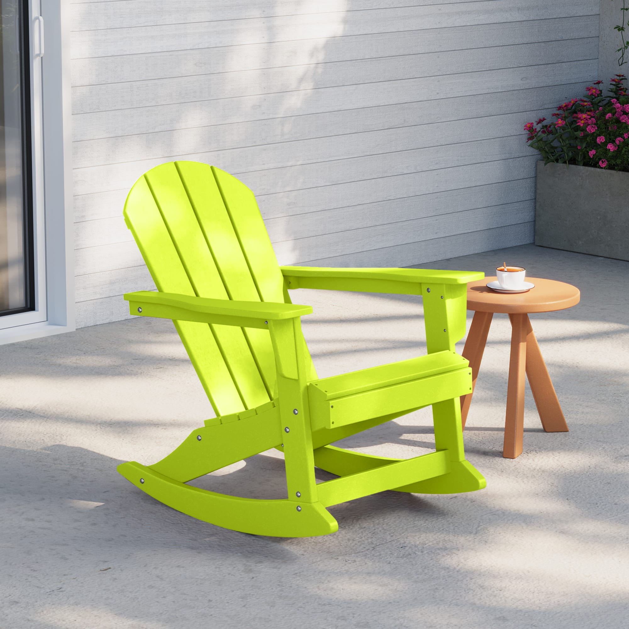 Westintrends Malibu Rocking Chair Outdoor, All Weather Resistant Poly ...