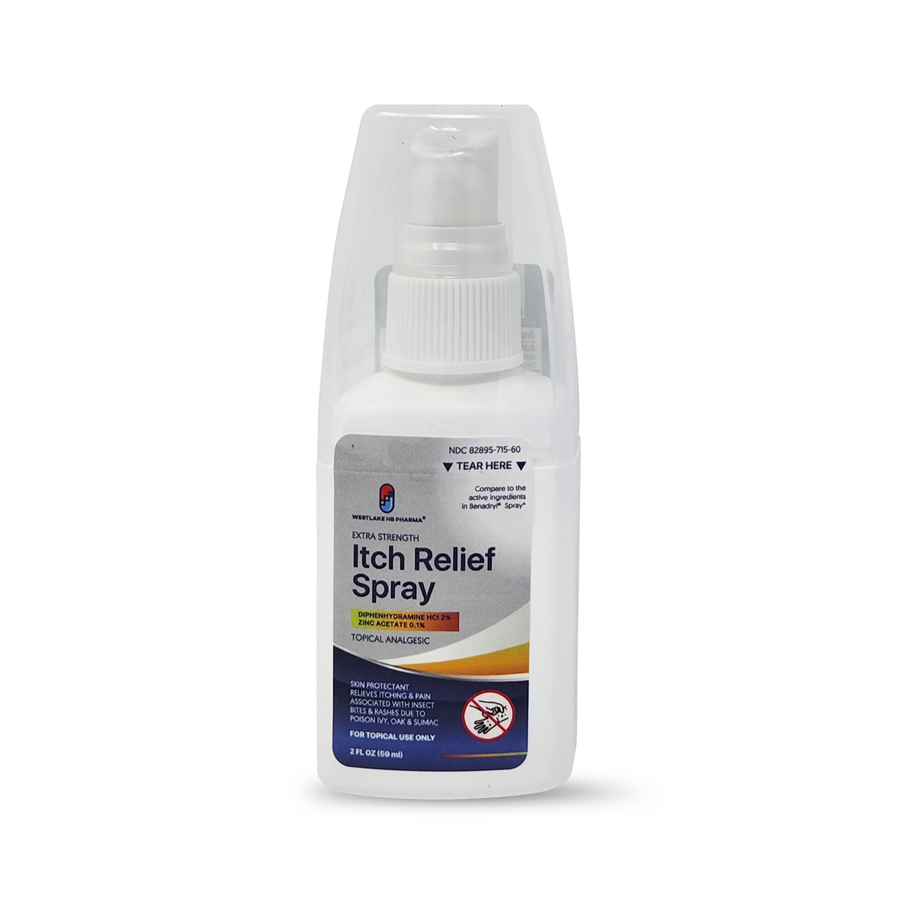 Westlake Extra Strength Itch Relief Spray, Diphenhydramine HCl 2% ...