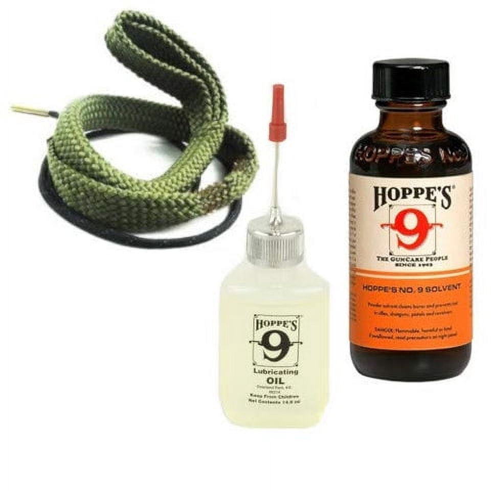 Westlake Market 9mm Gun Cleaning Snake with Hoppes No 9 Cleaning ...