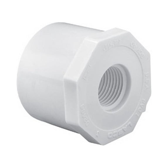 Westlake Pipe & Fittings Reducing Bushing, 1/2 x 1/4 in, PVC 438072 ...