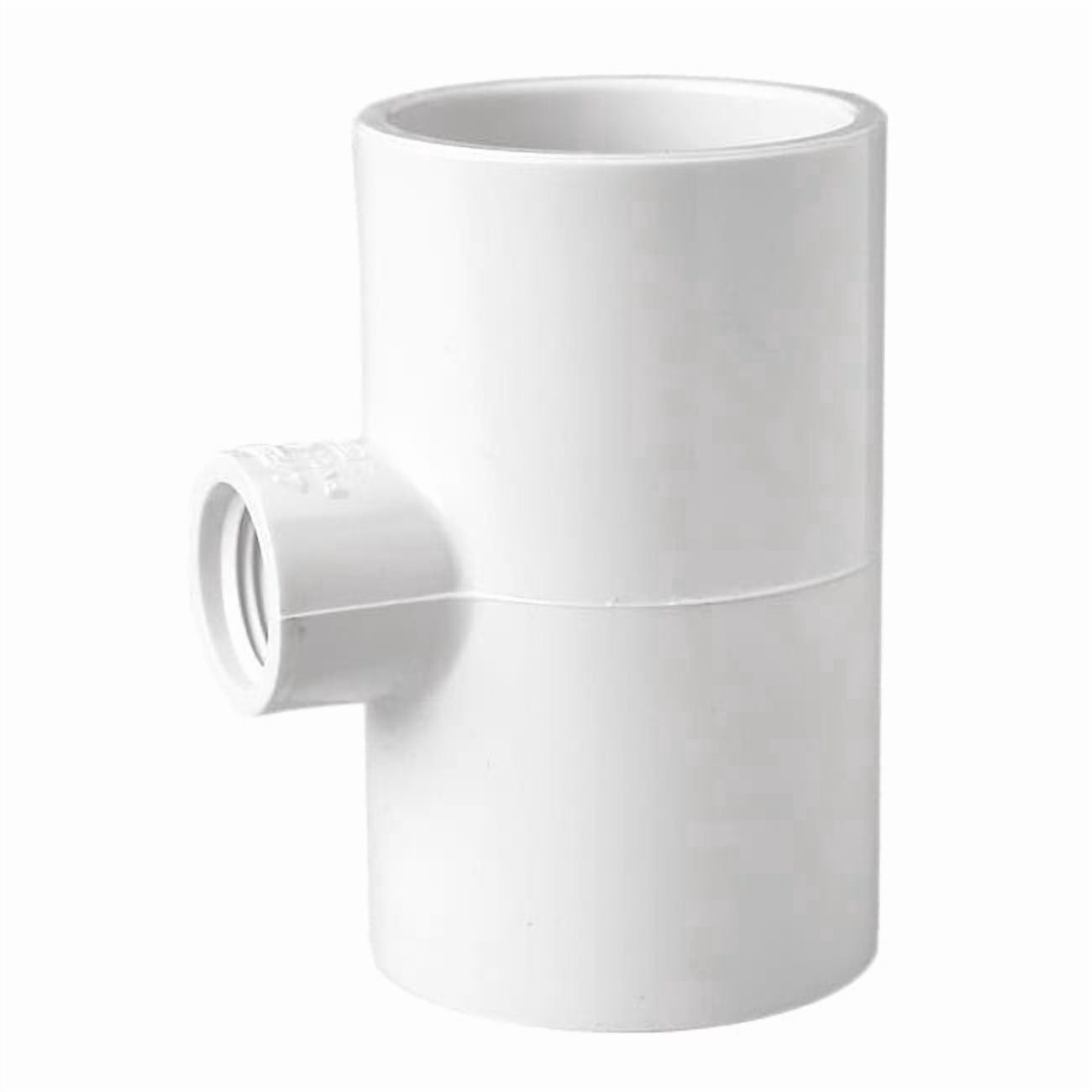 Westlake Pipe & Fittings Reducing Tee, 1/2 x 1/2 x 1/8 in, PVC 402071 ...