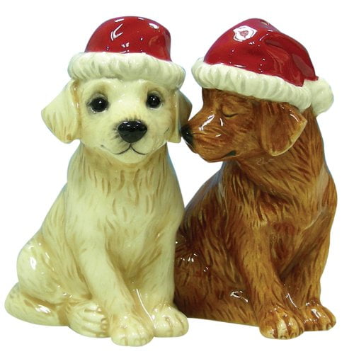 Westland Giftware Mwah Magnetic Holiday Labs Salt and Pepper Shaker Set ...