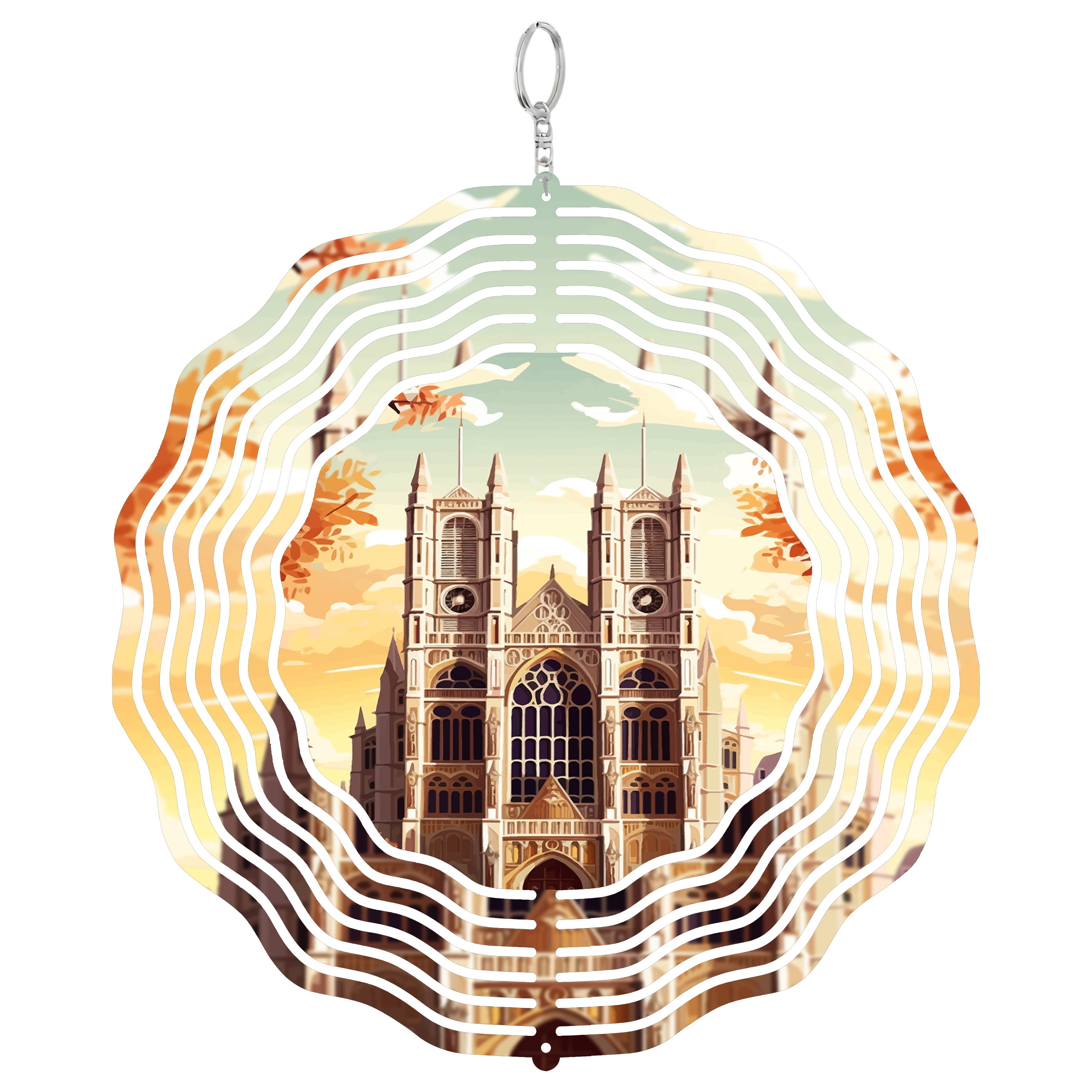 Westminster Abbey London Royal Church 3D Wind Spinner Metal Kinetic ...