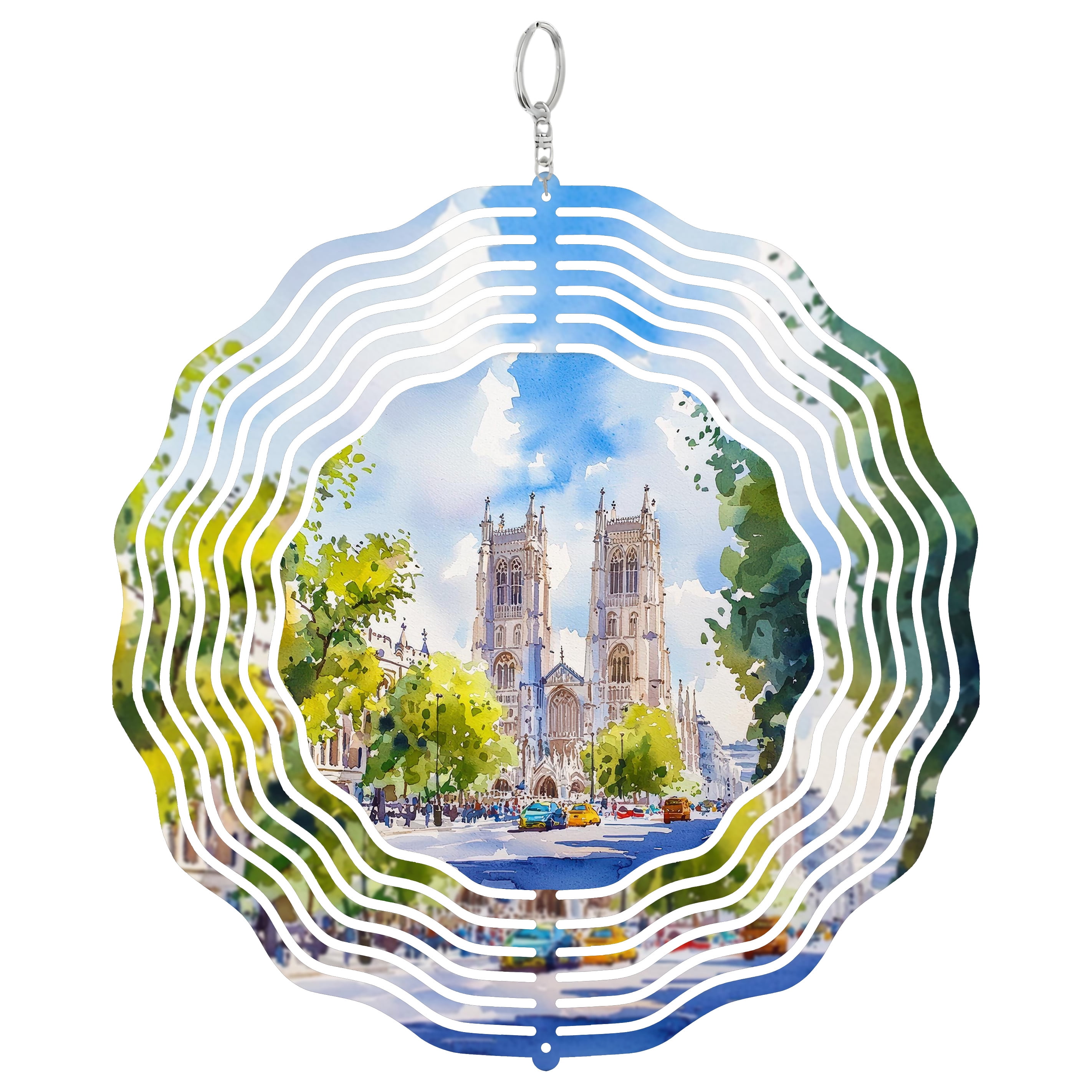 Westminster Abbey London View 3D Wind Spinner Kinetic Hanging Ornament ...