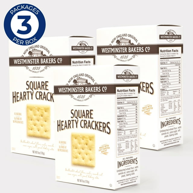 Westminster Bakers Co Square Hearty Crackers (3 pack) - Walmart.com