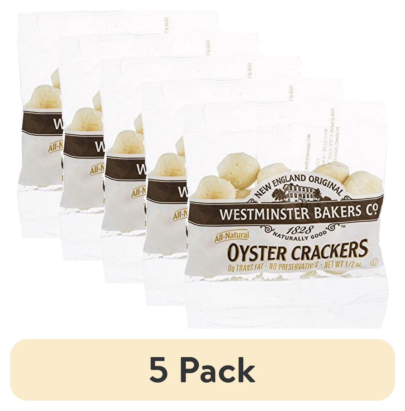 (5 pack) Westminster Bakers All Natural Crackers, Oyster, 0.5 Ounce ...